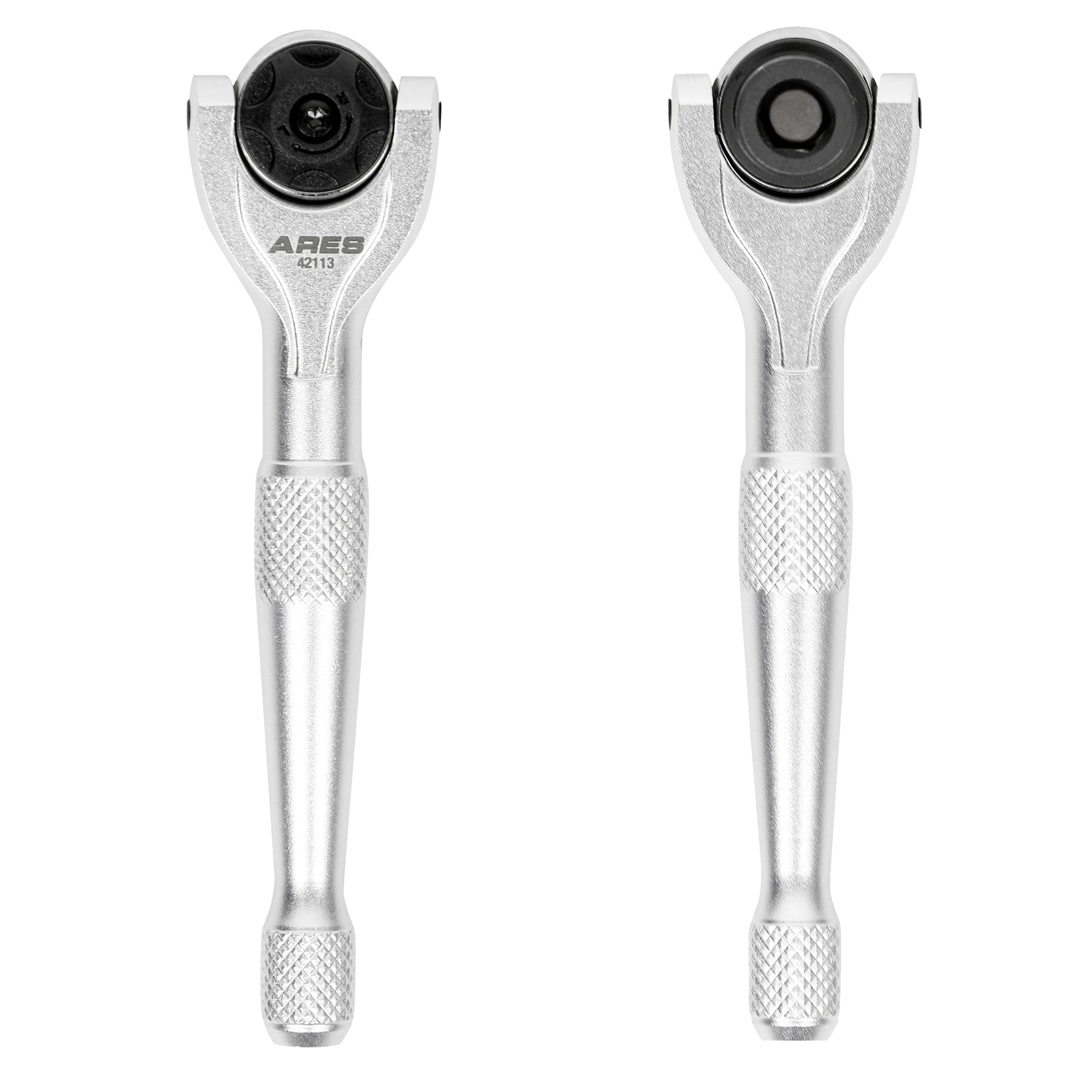 ARES 42120 - 2-Piece 1/4-Inch Drive 90-Tooth Mini Swivel Head Ratchet — ARES Tool, MJD ...