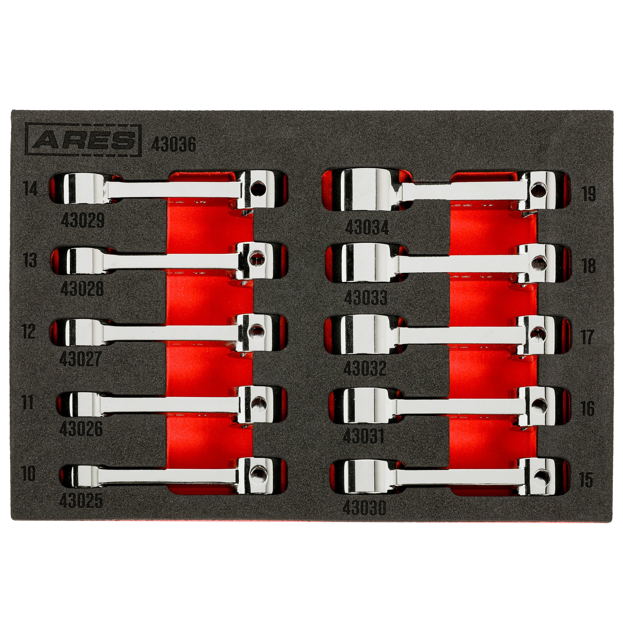 ARES 43036 - 10-Piece Metric 12-Point Box End Torque Adapter Extension ...