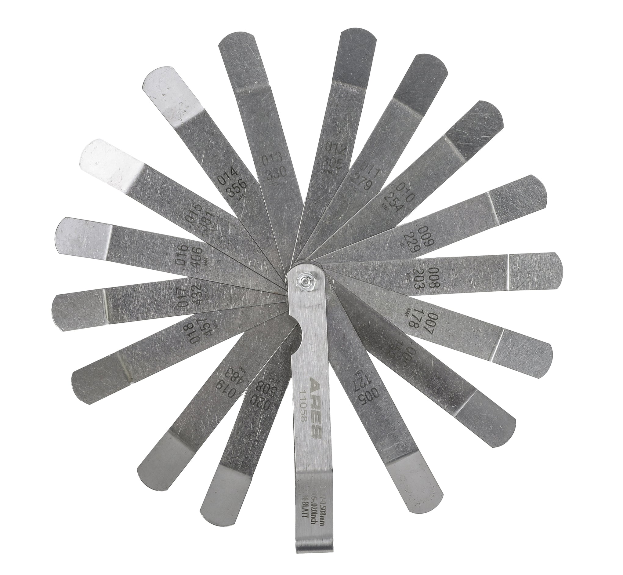 ARES 11042 - 2-Piece Tapered Feeler Gauge and Offset Feeler Gauge Set ...