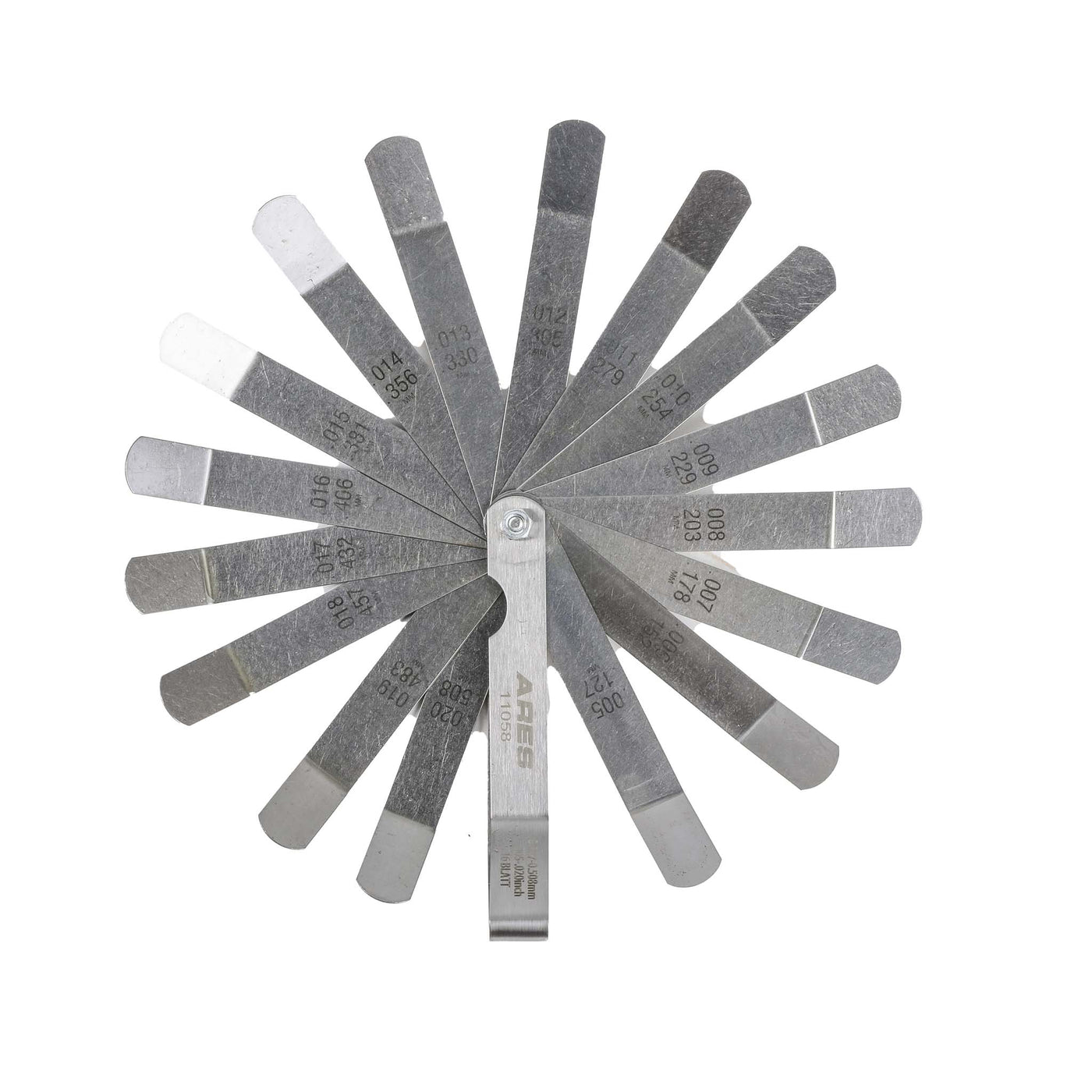 ARES 11043 - 2-Piece Straight Feeler Gauge & Offset Feeler Gauge Set ...