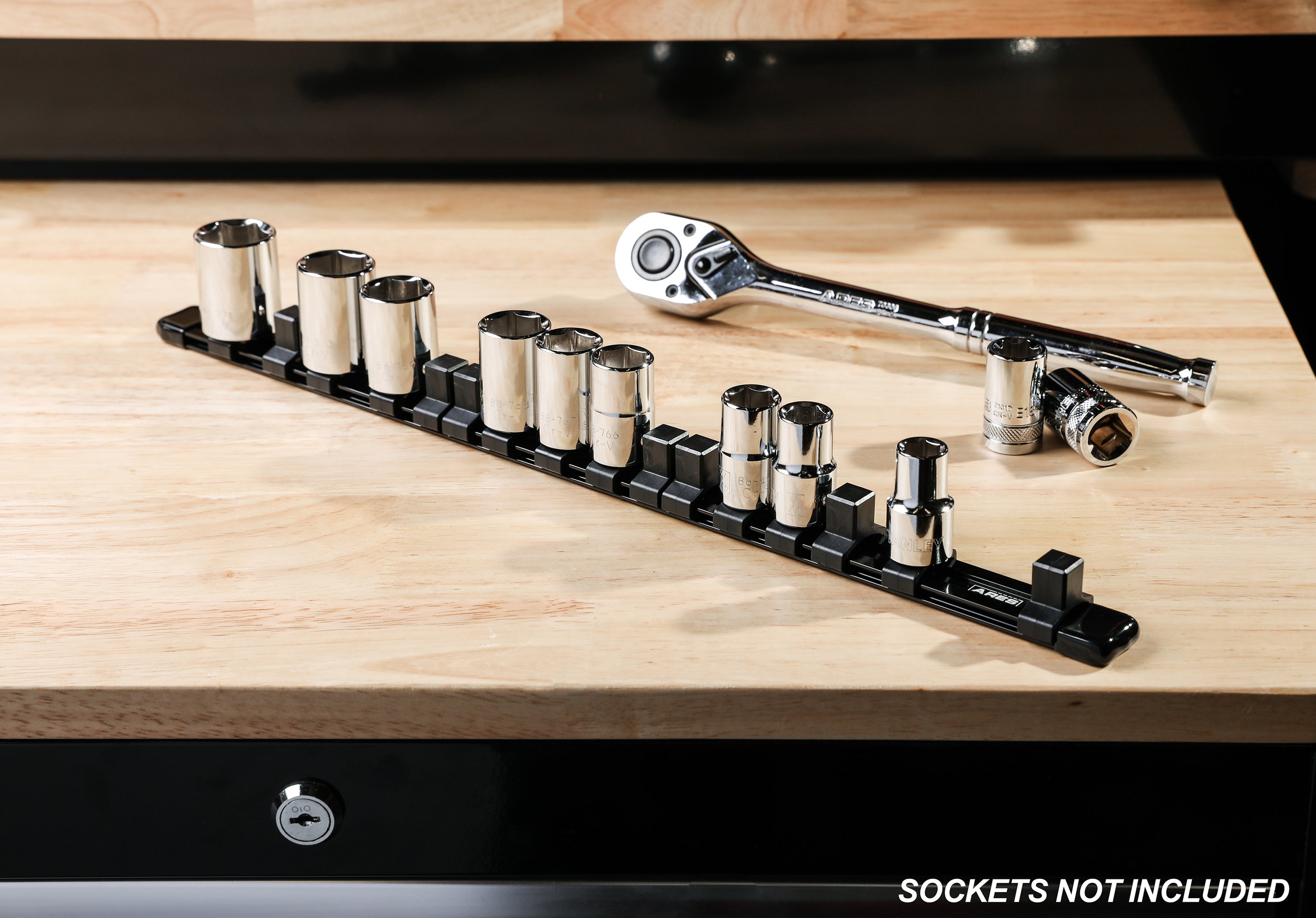 ARES 70086 - 1/2" Black Aluminum Socket Rail — ARES Tool, MJD ...