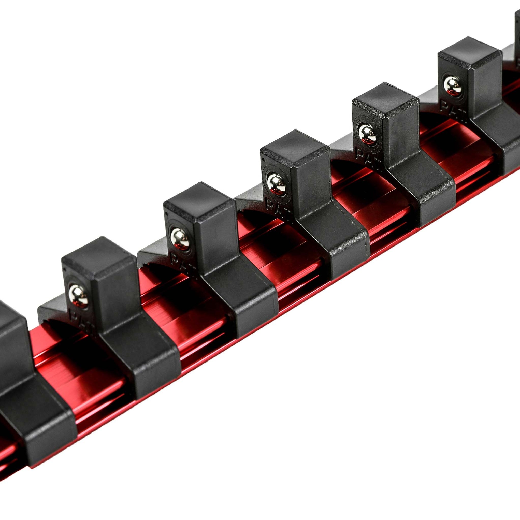 ARES 60124 - 3-Piece Red 17-Inch Aluminum Socket Rail Set with Locking ...